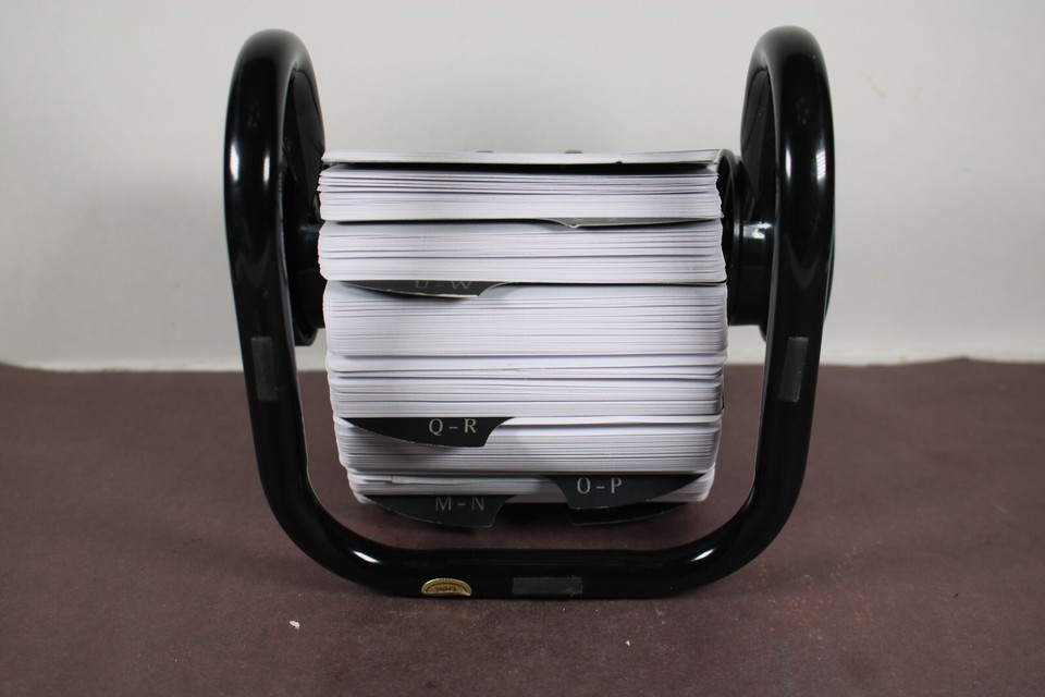 Vintage Rolodex Rotary Open Card File Vintage Complete LQQK | eBay