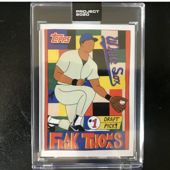 Topps PROJECT 2020 FRANK THOMAS FUCCI #96 In Hand Baseball Card White ...