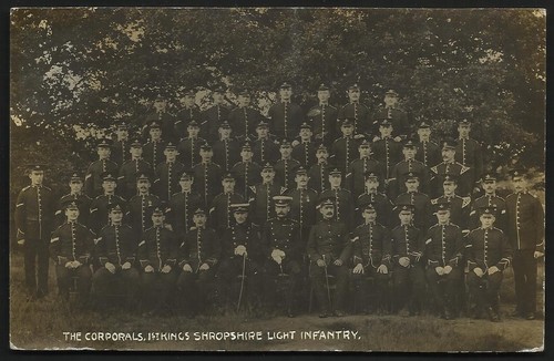 Whittington Barracks (near Lichfield) posted 1st Kings Shropshire Light ...