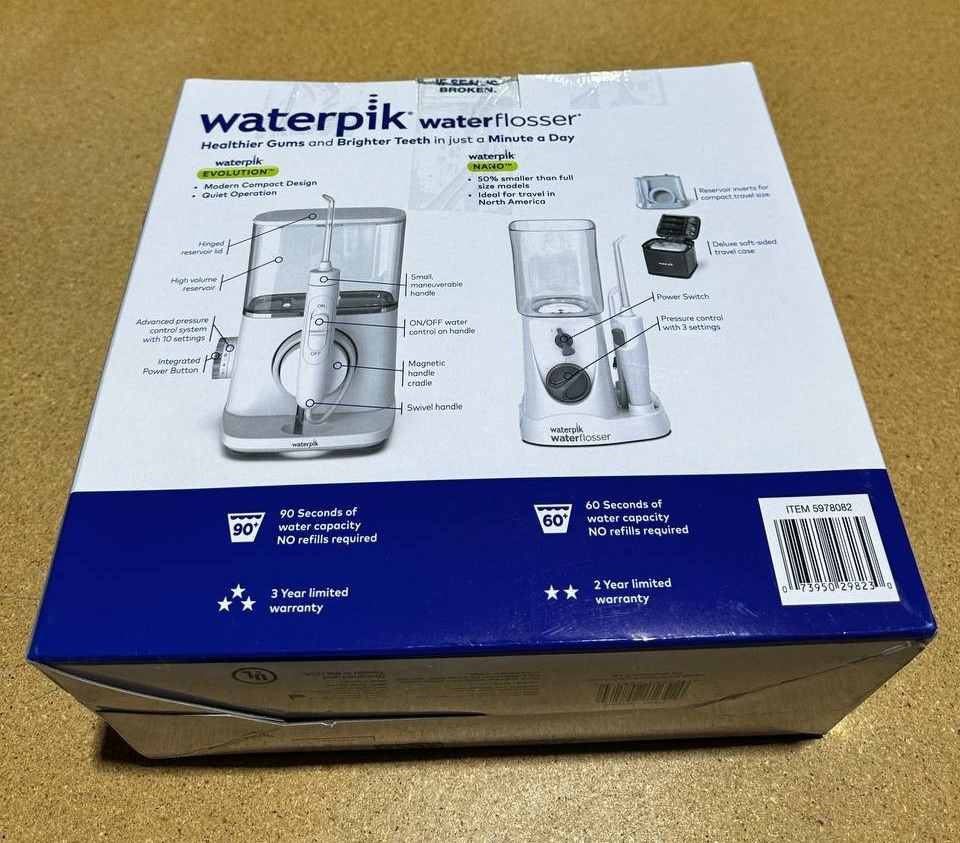 Waterpik Evolution/Nano Water Flosser Combo Pack | eBay