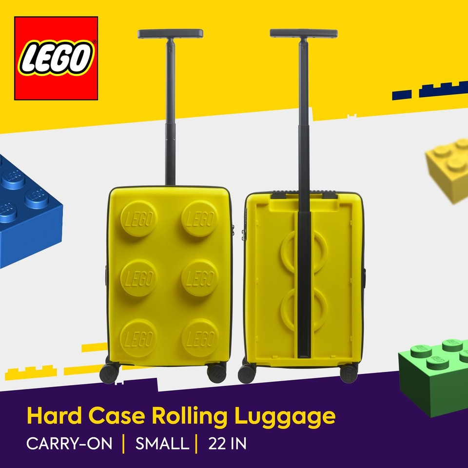 LEGO 22 Inch Carry On Luggage, Signature Trolley Expandable Hardshell ...