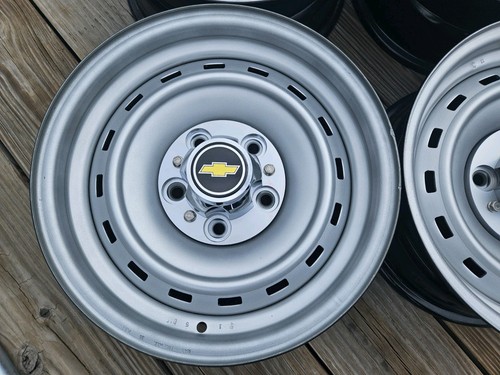 🔥🔥 Set/4 Chevy 15 x6.5 G20 Van C10 Silverado Truck Rally Rims Wheels ...
