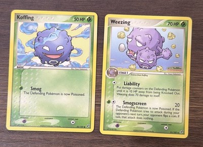 Koffing 62/107 & Weezing 51/107 EX Decoys 2 Pokemon Card | eBay
