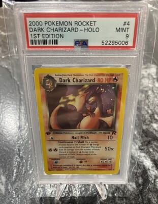Pokemon Rocket Dark Charizard 1st Edition Holo #4 PSA 9 - GRAIL CARD | eBay