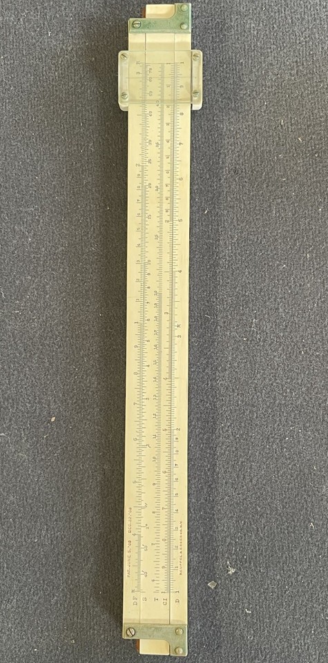 Antique Keuffel & Esser Co. Slide Ruler In Original Leather Case. Model ...