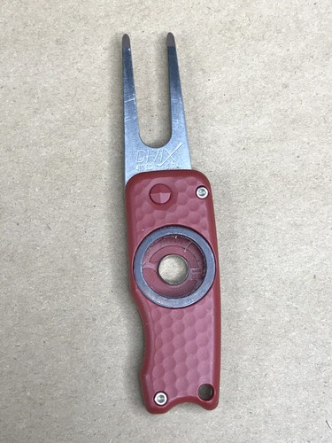 Divix Golf Switchblade Divot Tool In Maroon Made In The Usa! | eBay
