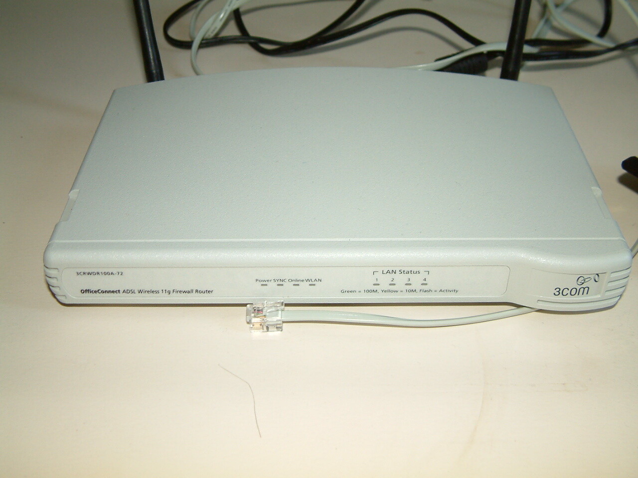 3Com OfficeConnect ADSL Wireless 11g Firewall 54 Mbps 10/100 Wireless G ...