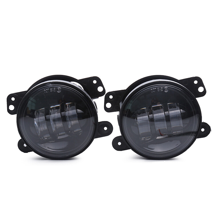 DOT Approved 7" Led Round Headlights 4" Fog Lights Turn Signal for Jeep ...