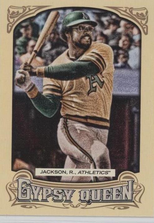 2014 Topps Gypsy Queen - Reggie Jackson #77 Yellow Jersey for sale ...