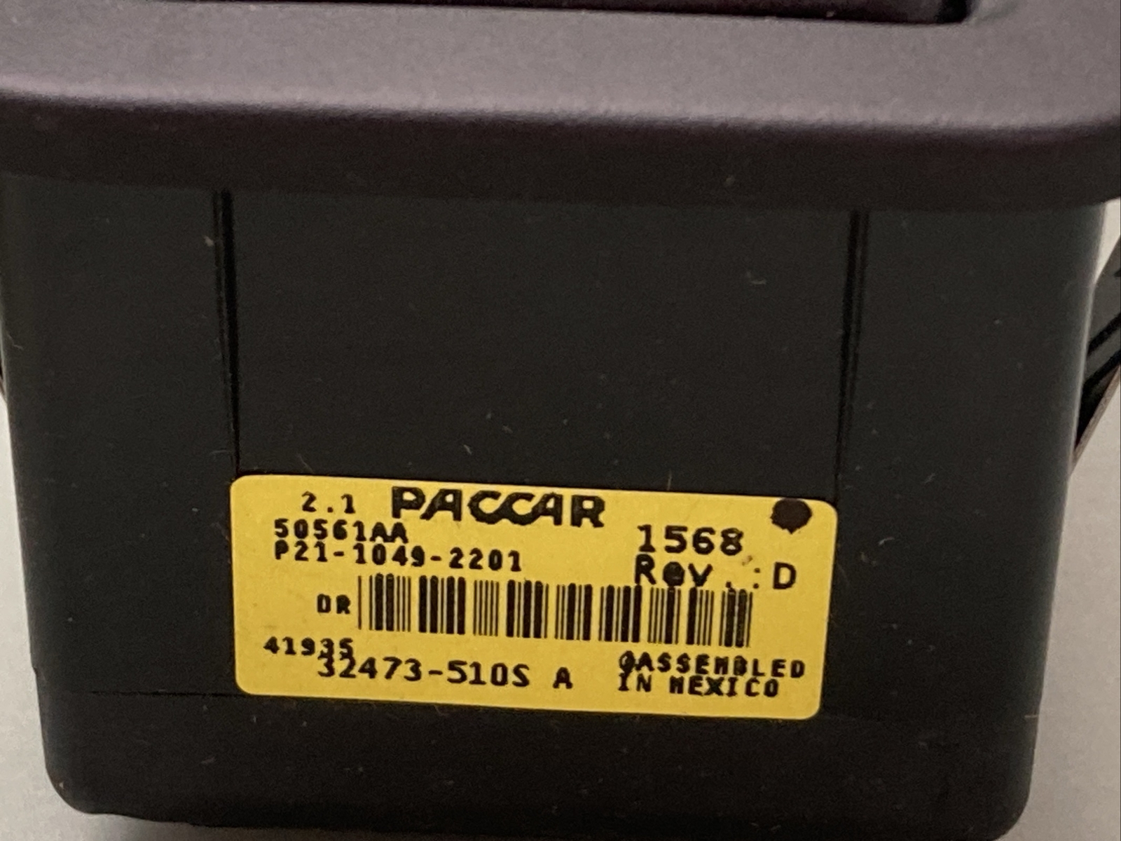 GENUINE PACCAR P21-1049-2201 Window Drivers Side Switch Module for sale ...