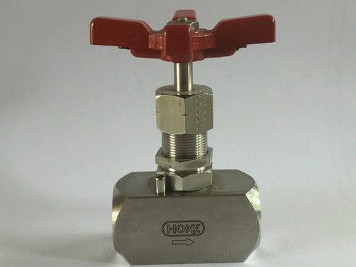 HOKE 2118F6Y 2100 Series Bar Stock Screwed Bonnet Needle Valve 316SS ...