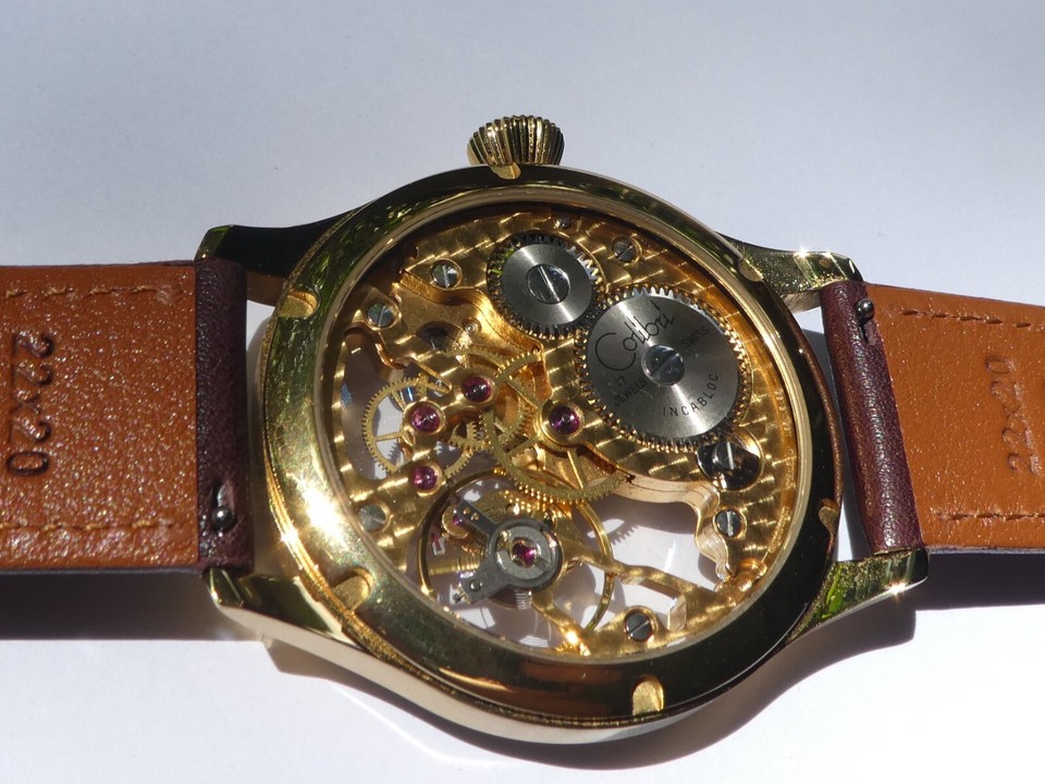 Swiss Made Unitas 6498-S Skeleton Wristwatch | eBay