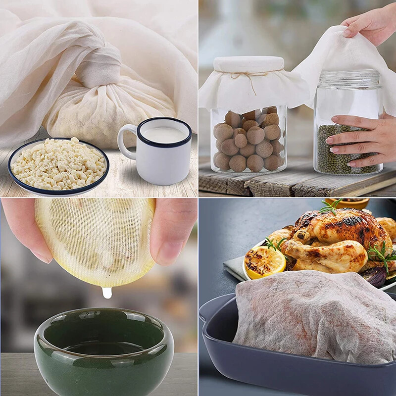 1.5-4 Yard Cheese Cloth Gauze Cheesecloth Fabric Muslin Kitchen Cooking ...