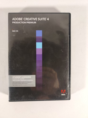Adobe Creative Suite 4 Production Premium Student Licensing Mac OS | eBay