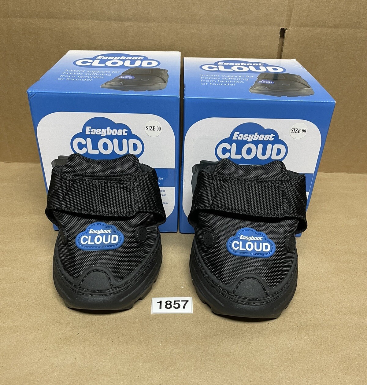 (2) Easy Care Easyboot Cloud Black Therapeutic Horse Hoof Recovery Boot ...