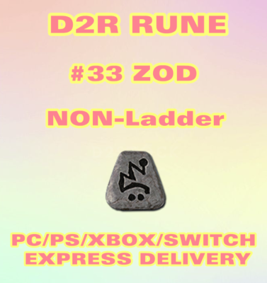 Rune #33 ZOD🌺PC-SWITCH-PS-XBOX🌺Diablo 2 Resurrected SC Non-Ladder | eBay