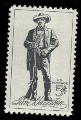 US. 1242. 5c. Sam Houston (1793-1863) President of Texas, US Senator ...