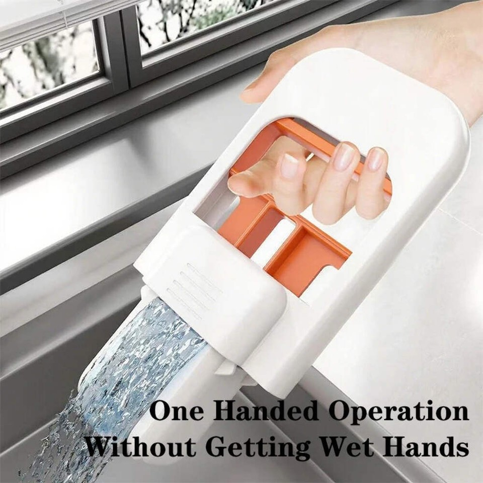 Mini Sponge Mop for Desktop Bathroom Kitchen -Hands-Free Folding Super ...