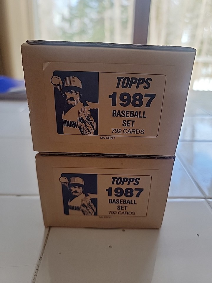 (2)1987 Topps Baseball Complete Sets Jackson/Bonds/McGwire Rookies | eBay
