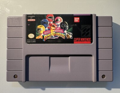 Mighty Morphin Power Rangers - SNes ( Super Nintendo ) Game Only ! | eBay
