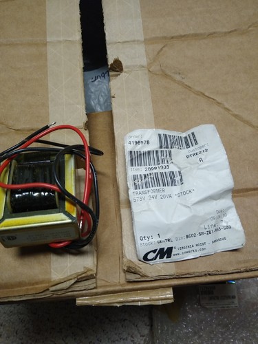 COLUMBUS McKINNON 20991903 TRANSFORMER 24V/575V 20VA FOR ELECTRIC HOIST ...