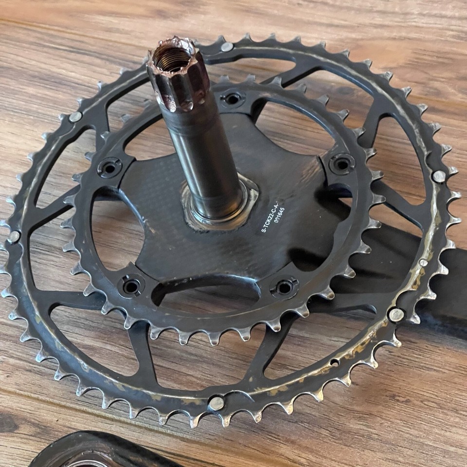 TIME Power Drive ASX Titanium Axle Compact Crankset 50/34 110BCD ISIS ...