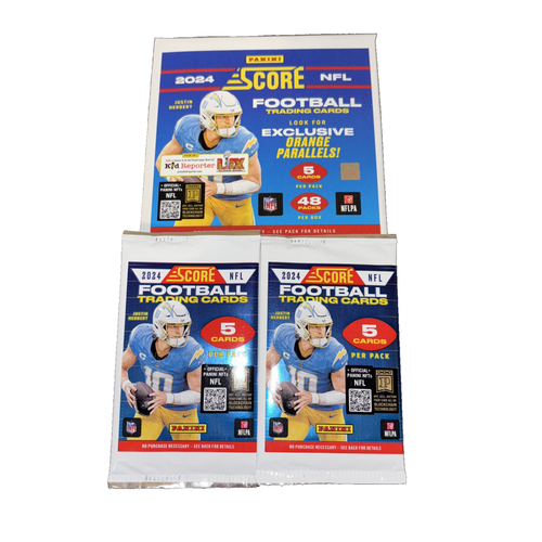 (2)2024 Panini Score Football-5 Card Packs-Factory Sealed-****Ships ...