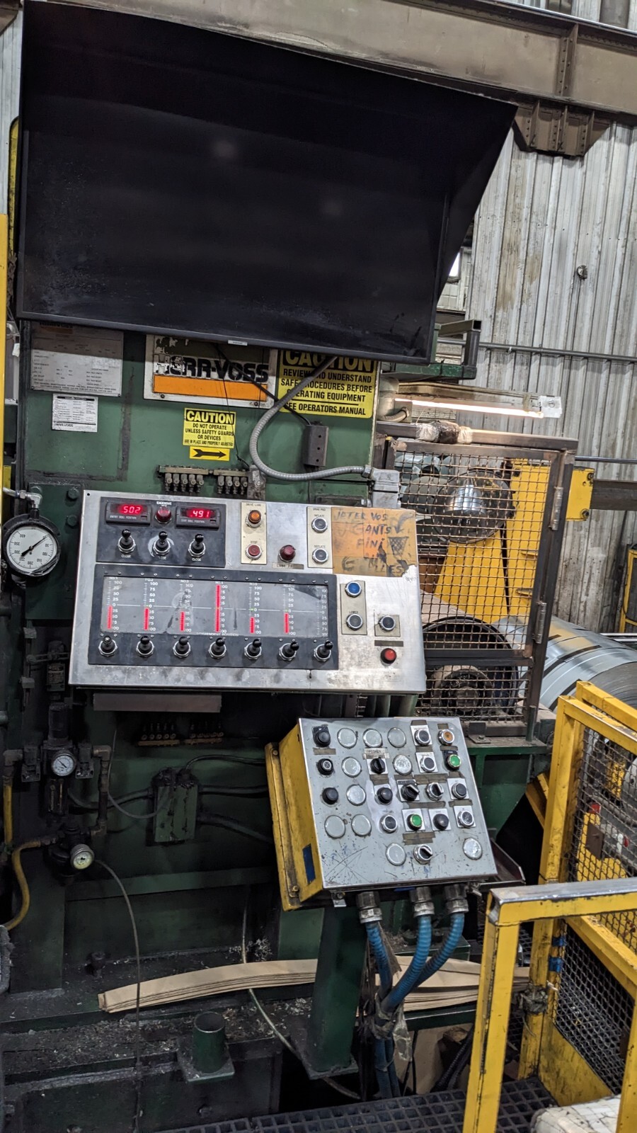 Coil Slitting Line 60" Herr-Voss-Cinci, .010-.135" , 50,000 lb., 570 ...