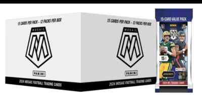 2024 Panini Mosaic Football Factory Sealed Fat Pack Cello Box | eBay