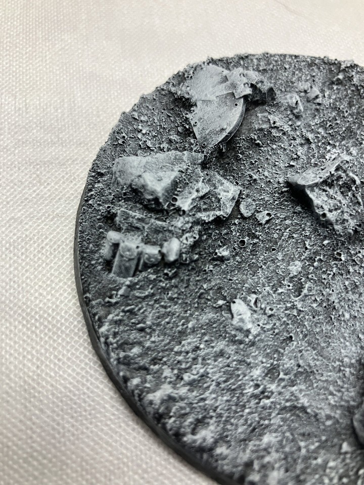 Warhammer 40,000 40K Urban Ruin Base 80mm round resin base | eBay