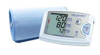 LifeSource Blood Pressure Monitor Extra Large Cuff For XL Arms with AC ...