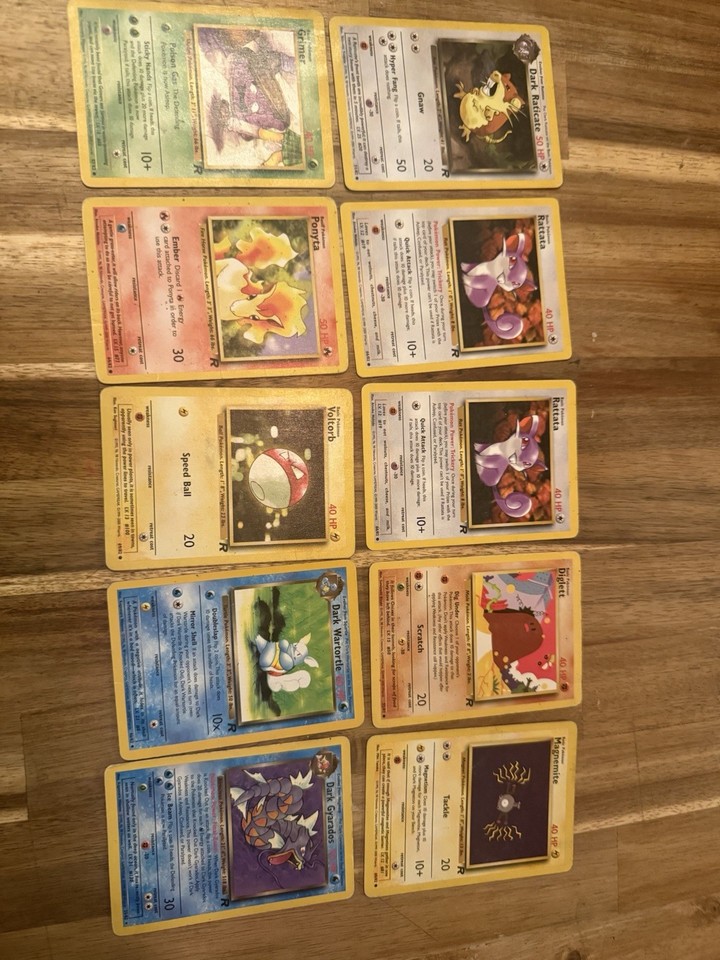 About 300 Pokémon TCG Vintage Mixed Lot Wizards Base, Jungle, Rocket ...