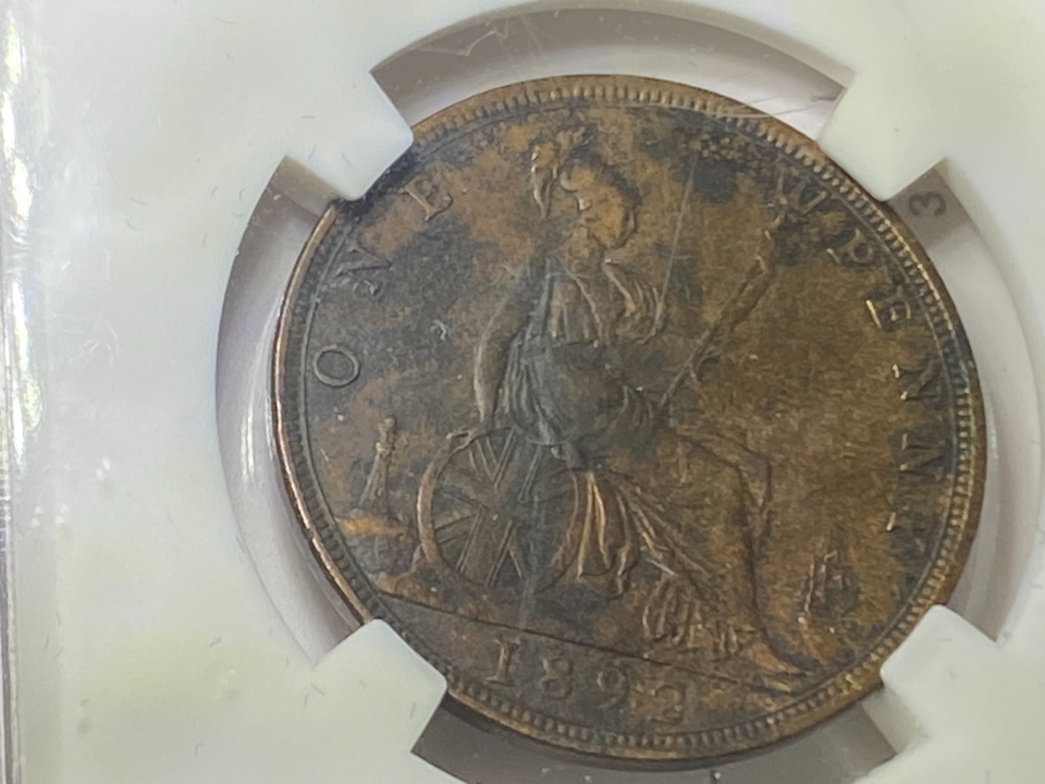 Queen Victoria 1892 "Bun Head" Penny S 3954, lovely coin | eBay UK