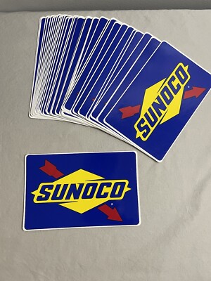 SUNOCO Gas NASCAR Decals 7”x4.5” - NEW | eBay