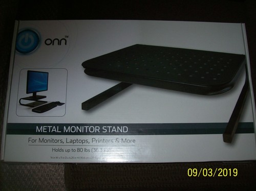 Onn Metal Monitor Stand - For Monitors, Laptops, Printers & More | eBay