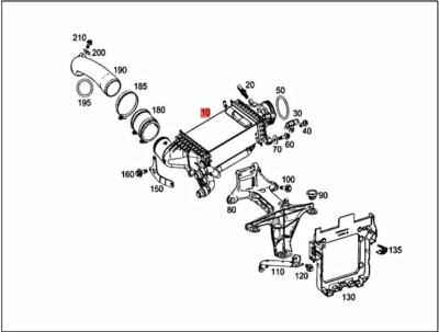 Genuine MERCEDES Charge air cooler 2740900414 | eBay