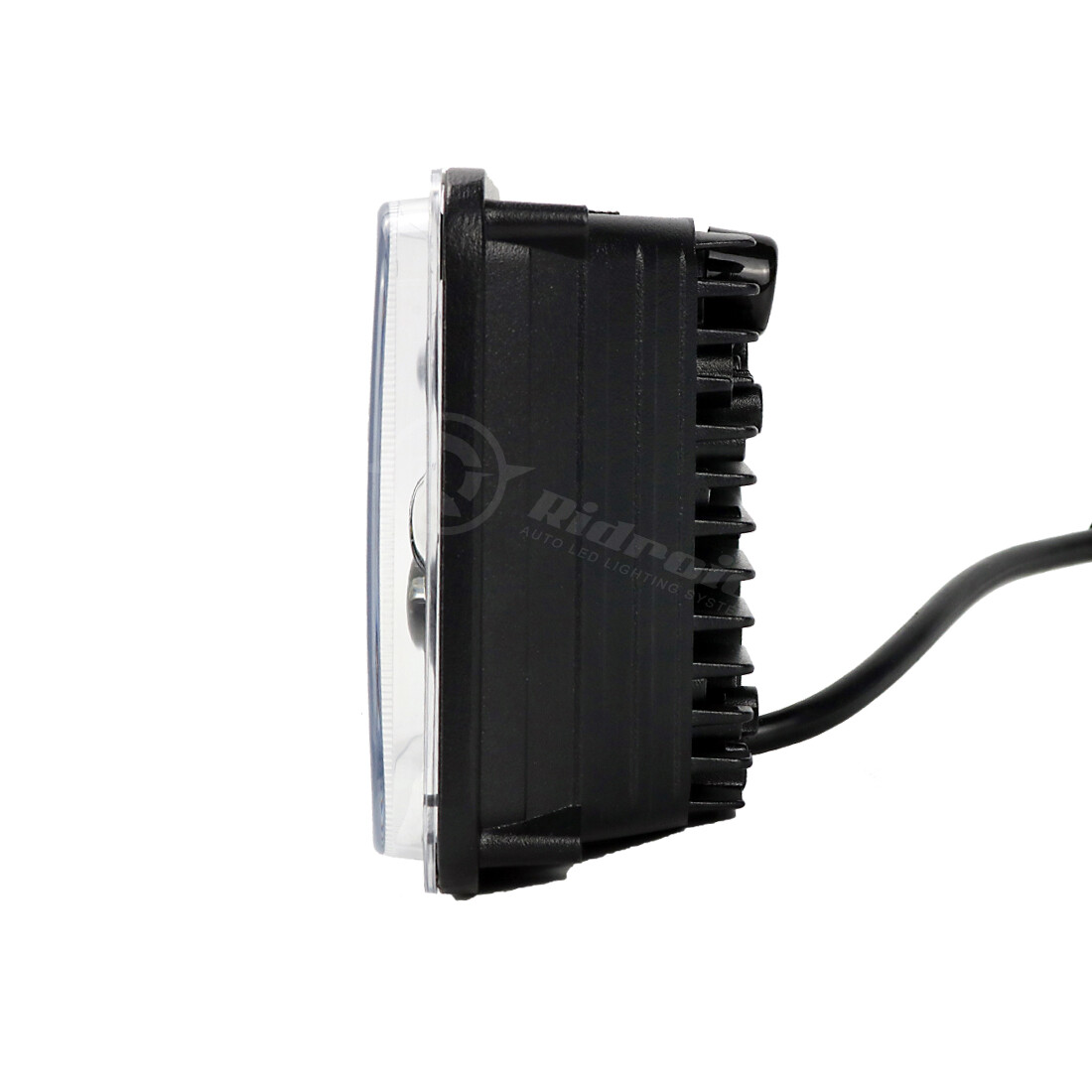 Black LED 4x6 Rectangular Projector Halo LED Headlights High Low Beam ...