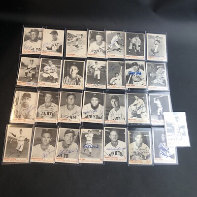 (29) 1951 New York Giants Near Team SET! ALL SIGNED (1975 TCMA ...