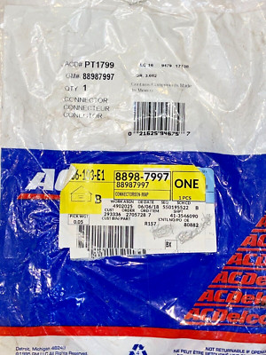 ACDelco PT1799 GM MAP Sensor Connector | 88987997 | Genuine OEM | 3 ...