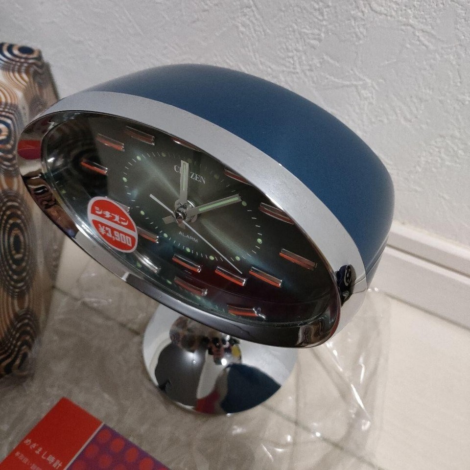 Citizen Alarm Clock ''Waltz NK'' Hand-wound Showa retro Space Age 1970s ...