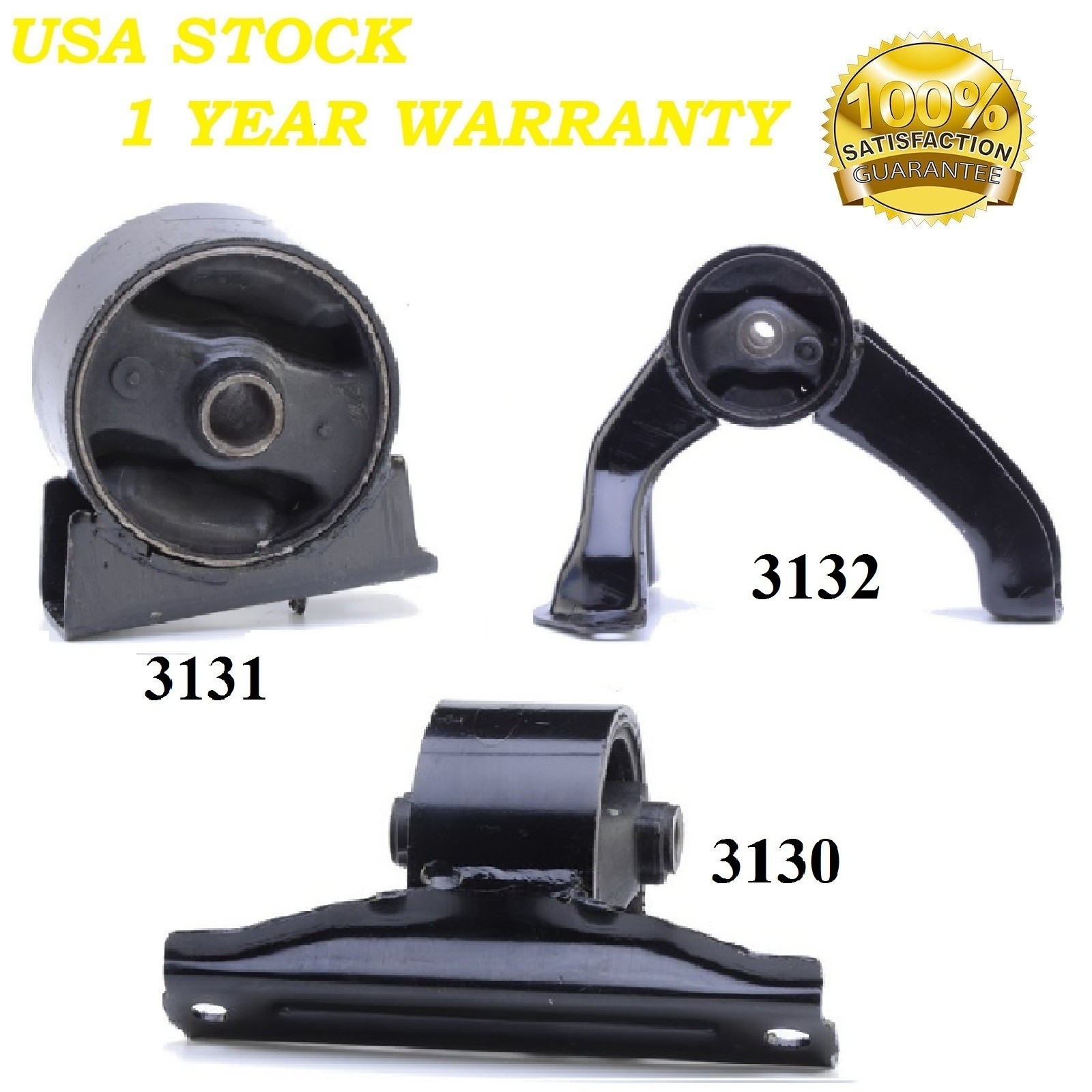 3 PCS MOTOR MOUNT FIT 2011-2015 MITSUBISHI OUTLANDER SPORT 2.0L; MANUAL ...