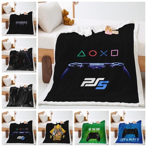 PS5 Game Console Blanket Holiday Flannel Throw Sofa Quilt Bed ...
