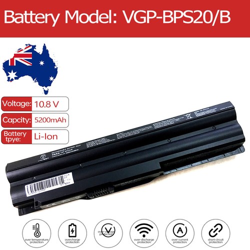 VGP-BPS20/B Battery for Sony Vaio VPCZ128GG VPCZ12AFJ VPCZ12CGX/X ...