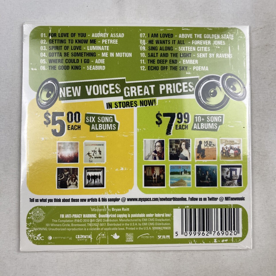 Now Hear This!: Winter 2010 Sampler [Slipcase] by VA (CD) Audrey Assad ...