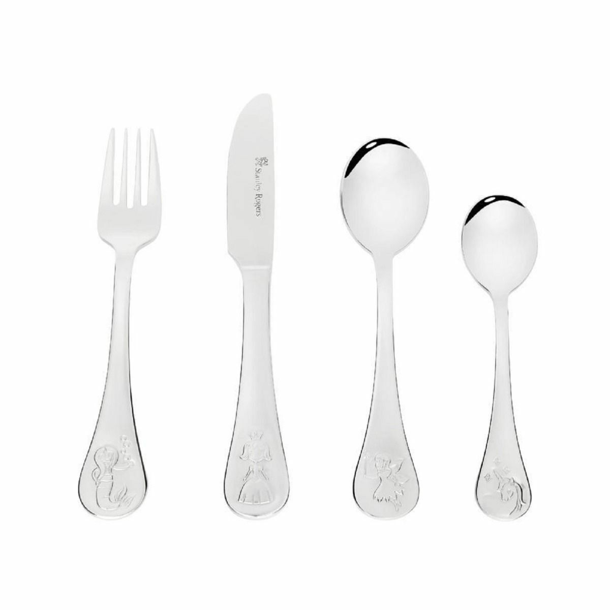 STANLEY ROGERS CHILDREN'S CUTLERY 4 PIECES Knife Fork Spoon FAIRY TALE ...