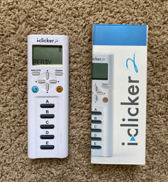iClicker 2 Student Remote With Box (Tested, Working) Batteries Included ...