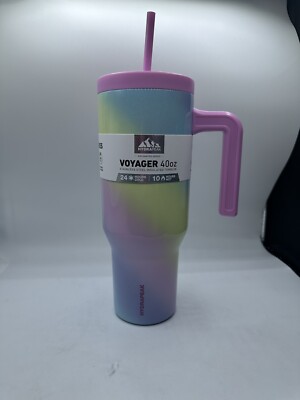 Hydrapeak Voyager Tumbler Enchanted Series 40oz Pastel Rainbow NEW w ...