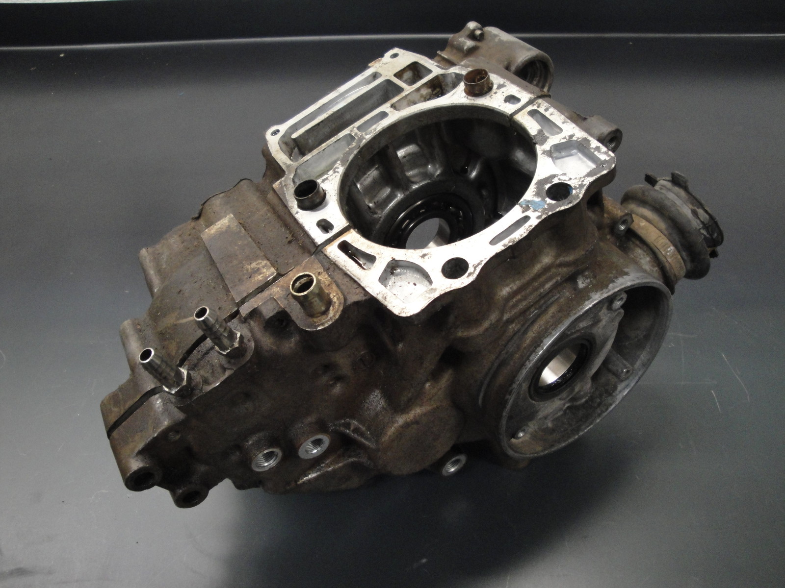 2002 02 POLARIS SCRAMBLER 500 FOUR WHEELER ENGINE CRANKCASE CRANK CASE ...