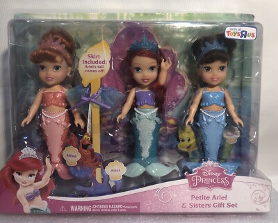 Disney Princess Petite Ariel & Sisters Gift Set Toys R us Exclusive | eBay