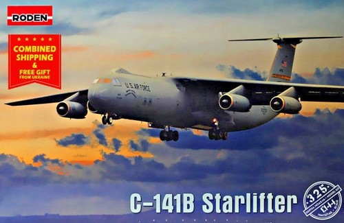 RODEN 325 - Lockheed C-141b Starlifter 1/144 Scale Model Airplane Kit ...